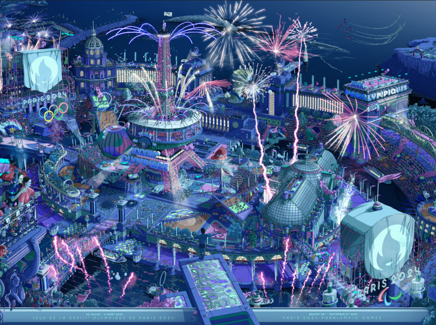 Paris 2024 Celebration Edition Posters: Limited Release by Ugo Gattoni ...